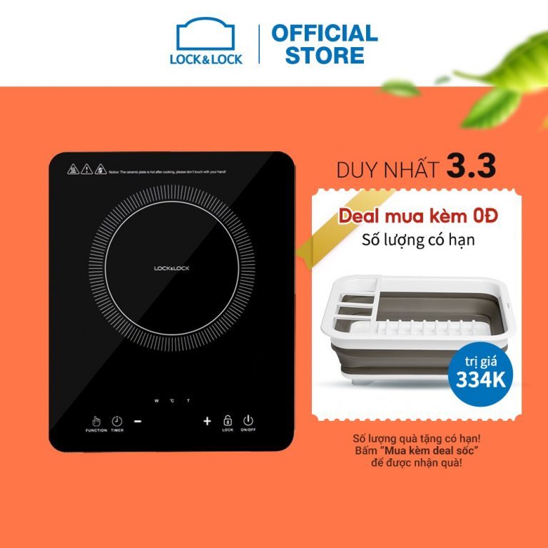 Bếp điện Từ Lock & Lock Induction Cooker, 220-240V, 50/60Hz, 2000W ...