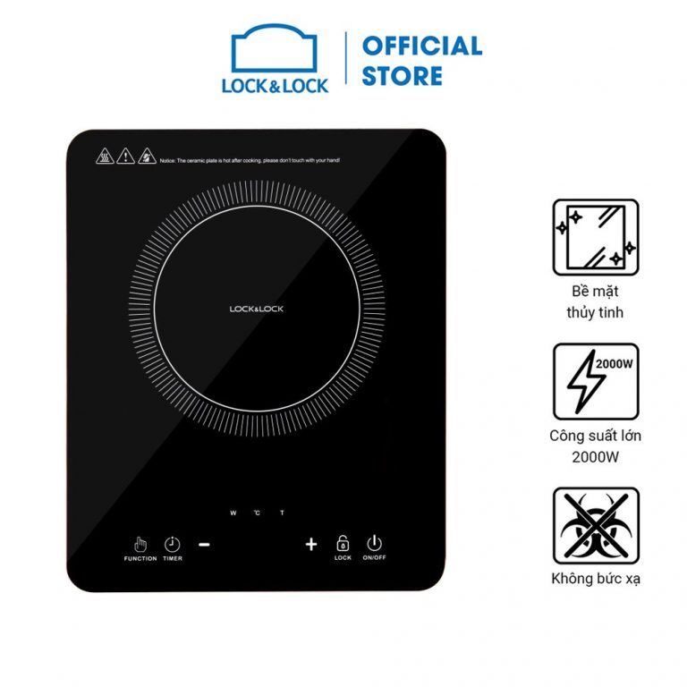 Bếp điện Từ Lock & Lock Induction Cooker, 220-240V, 50/60Hz, 2000W ...