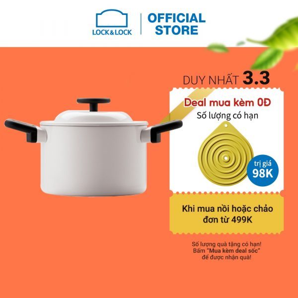 Nồi Decor Lock&Lock, 18CM - Màu Ivory (Màu Kem) - LDE1182IH - Chuyên Sỉ ...
