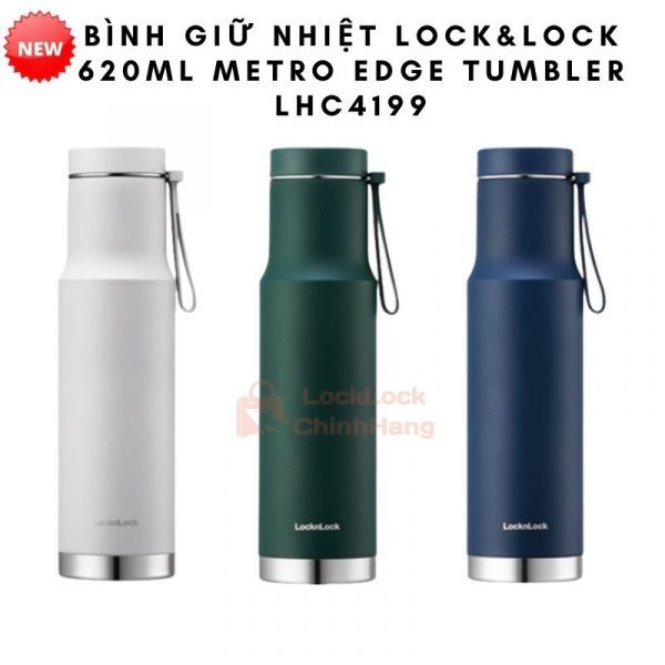 Bình Giữ Nhiệt Lock&Lock LHC4199 620ml Metro Edge Tumbler